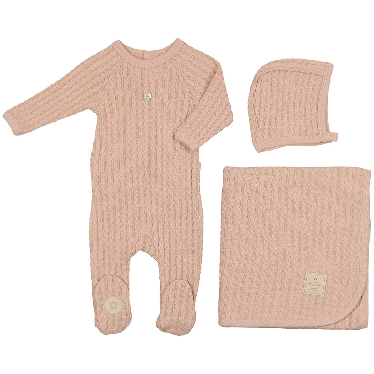 Cable Knit Layette Set – Mon Trésor Bebe