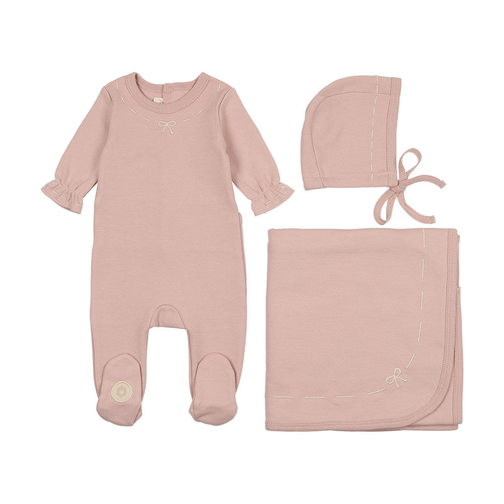Soft Stitches Girls' Layette Set – Mon Trésor Bebe